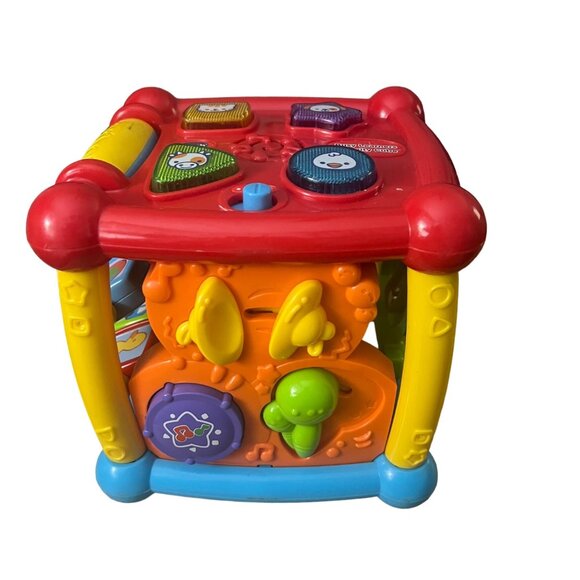 V Tech | Toys | V Tech Busy Learners Activity Cube Light Up Sound ...